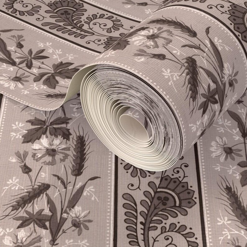 Regency Stripe Grasscloth Wallpaper - Vintage Victorian by Adrienne ...
