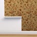 Rustic Floral Gold or Silver Metallic Wallpaper - Summer Rustic Floral ...