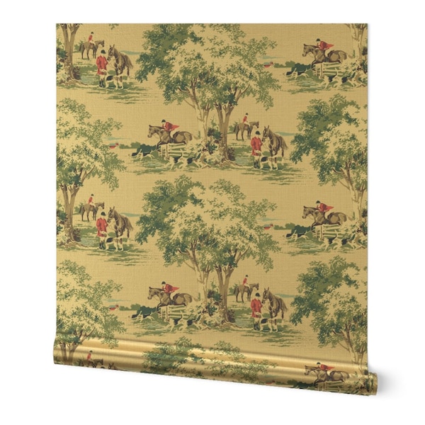 Fox Hunting Wallpaper - Etsy