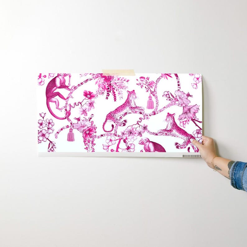 Maximalist Vintage Grasscloth Wallpaper - Chinoiserie by Pattern_garden ...