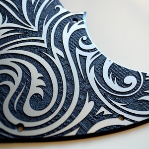 Faux Brushed Aluminum Double Textured Swirl Jazz Bass Pickguard Fits ...
