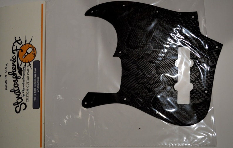 Custom Jazz Bass Pickguard J Bass Scratch Plate Black - Etsy