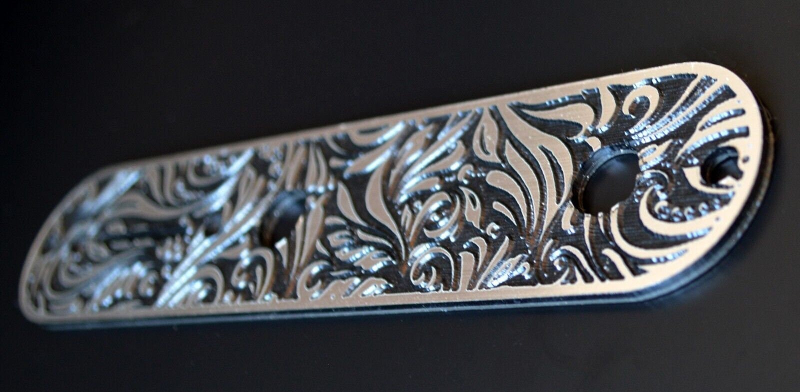 Faux Brushed Metal Control Cover for Fender Telecaster-volume Tone 3 ...