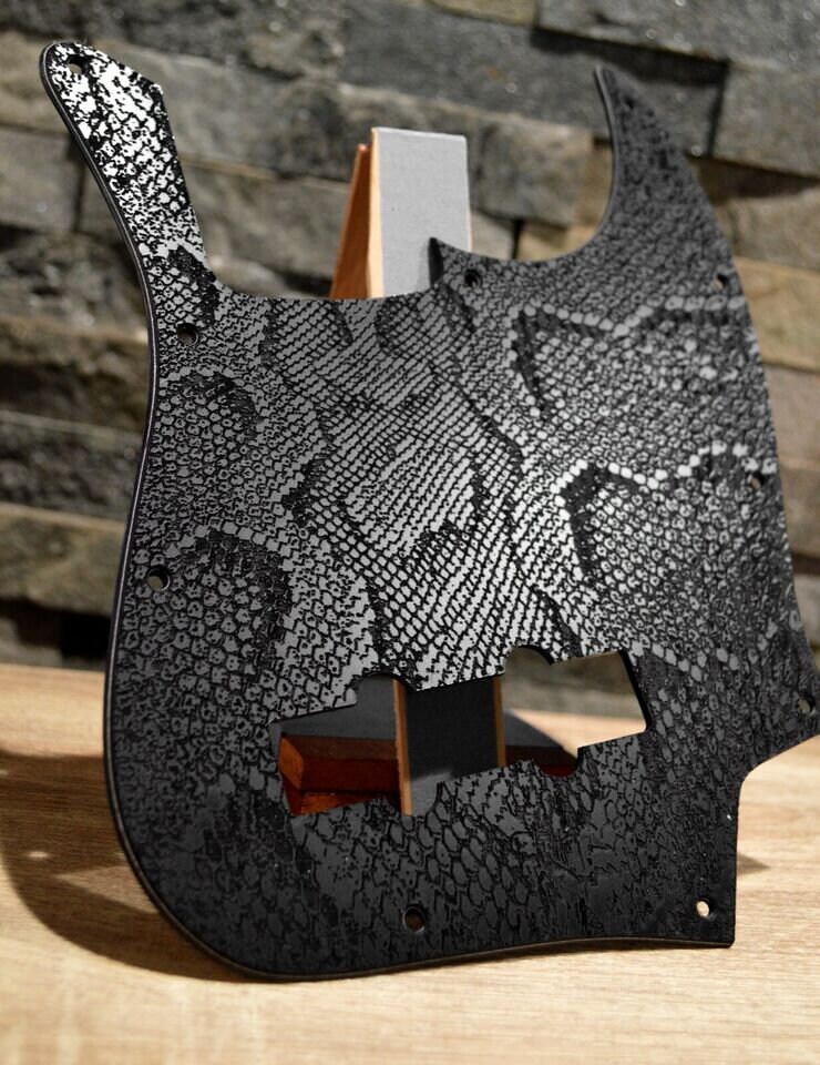 Custom Jazz Bass Pickguard J Bass Scratch Plate Black - Etsy