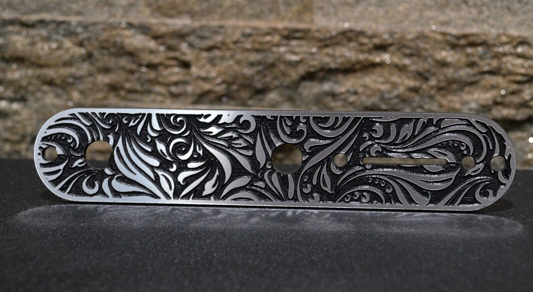 Faux Brushed Metal Control Cover for Fender Telecaster-volume Tone 3 ...