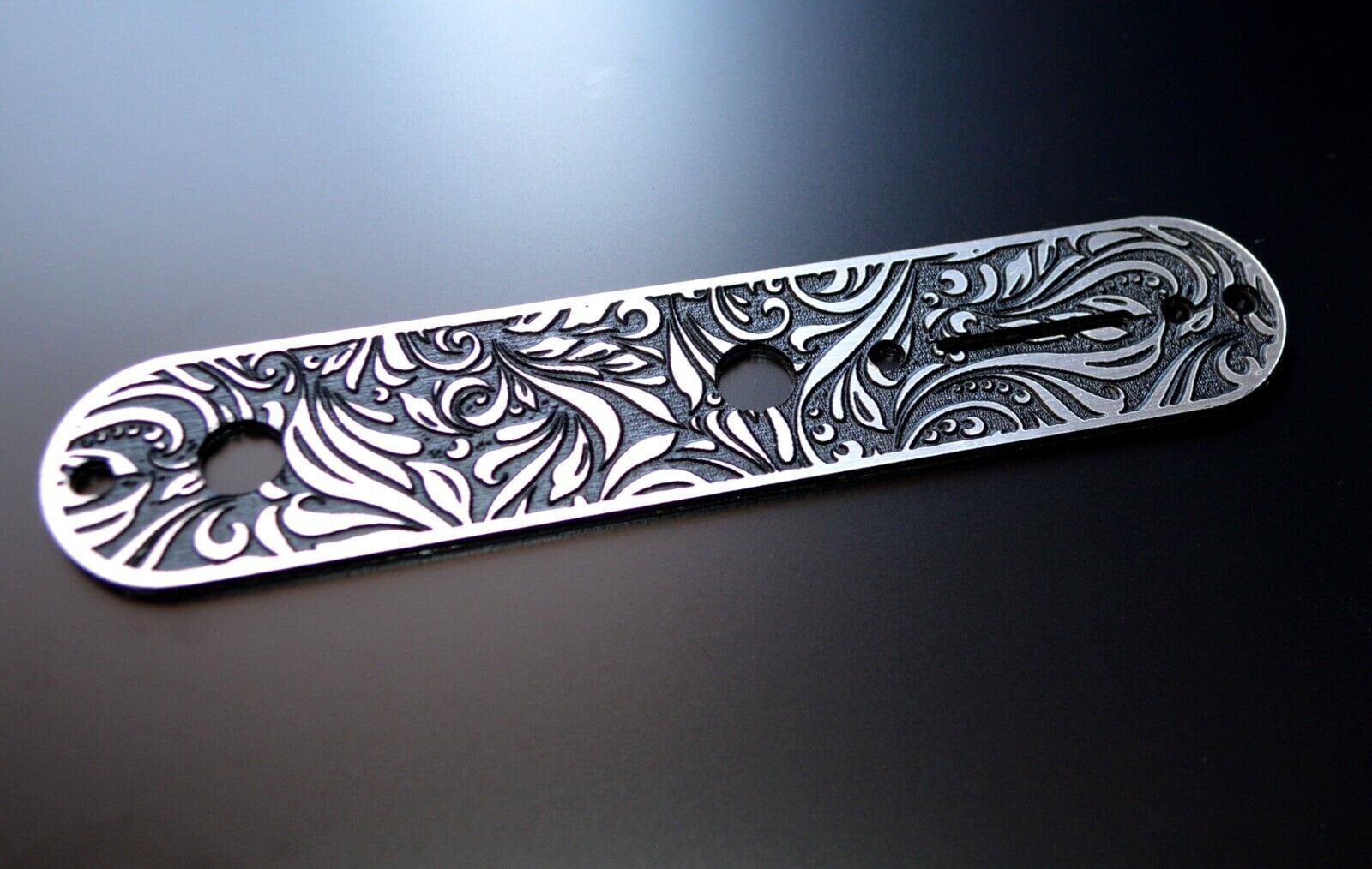 Faux Brushed Metal Control Cover for Fender Telecaster-volume Tone 3 ...