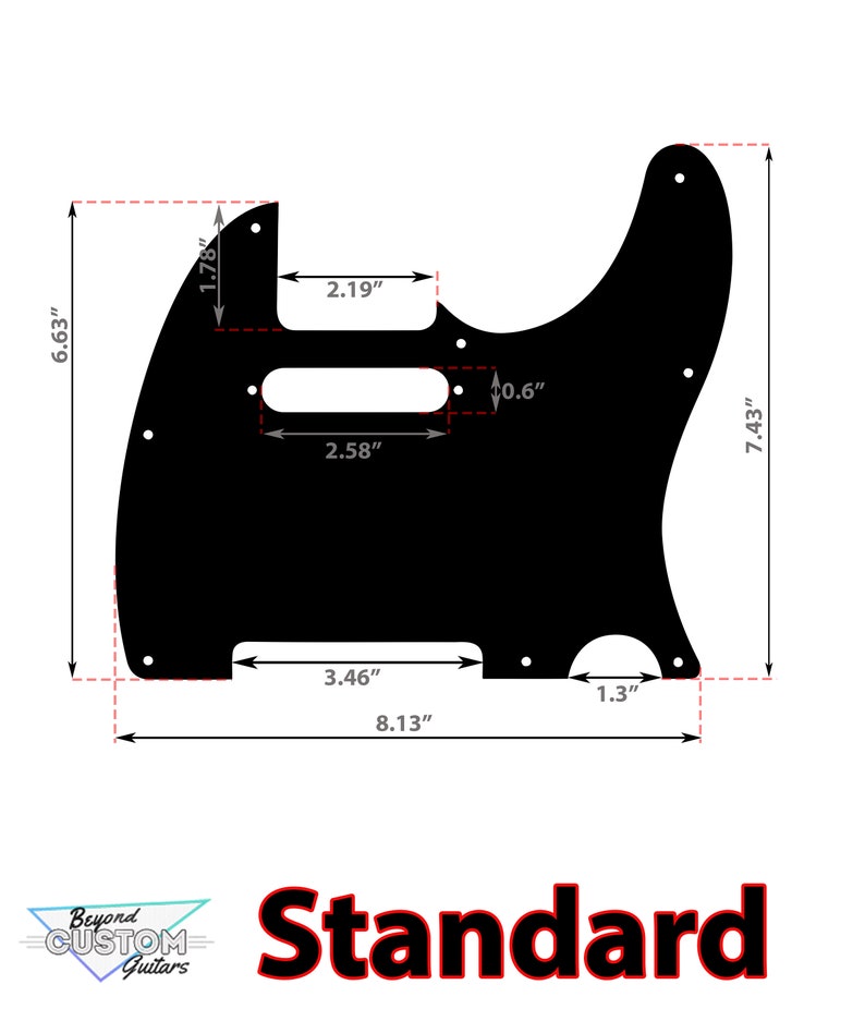 Custom White Psychedelic Textured Pickguard Fits Fender Telecaster USA ...