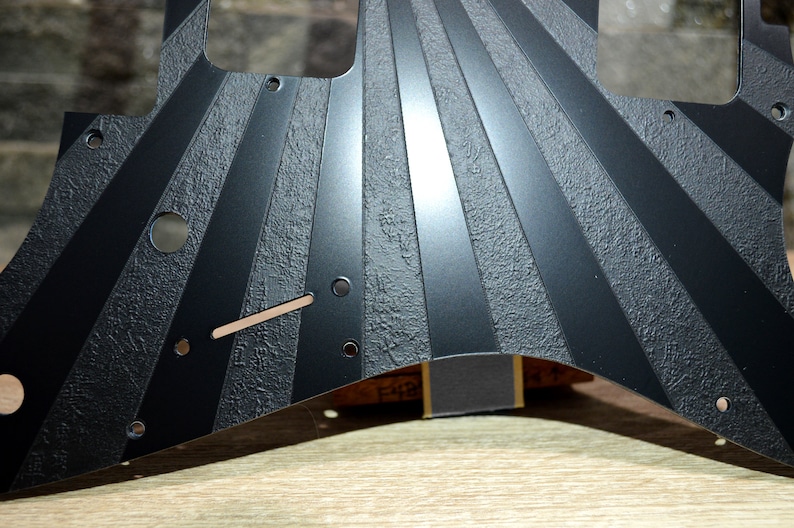 Black Textured Rising Sun Pickguard for Charvel Pro-mod So-cal Floyd ...
