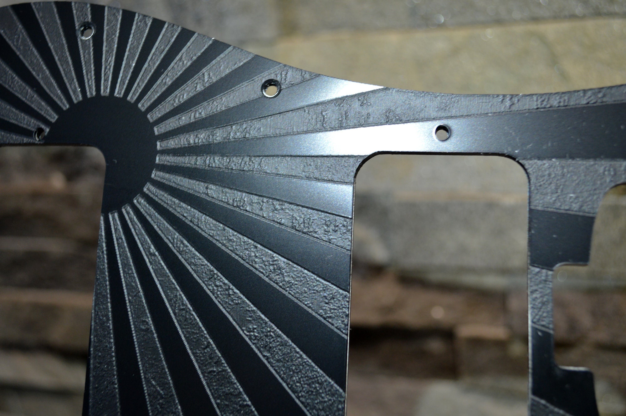 Black Textured Rising Sun Pickguard for Charvel Pro-mod So-cal Floyd ...