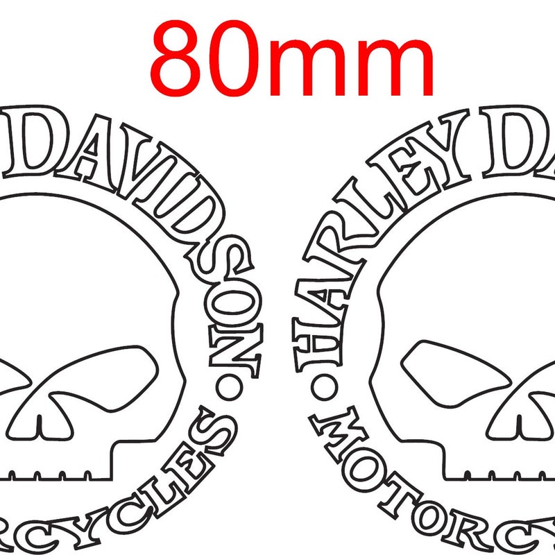 Harley Davidson Stickers - Etsy