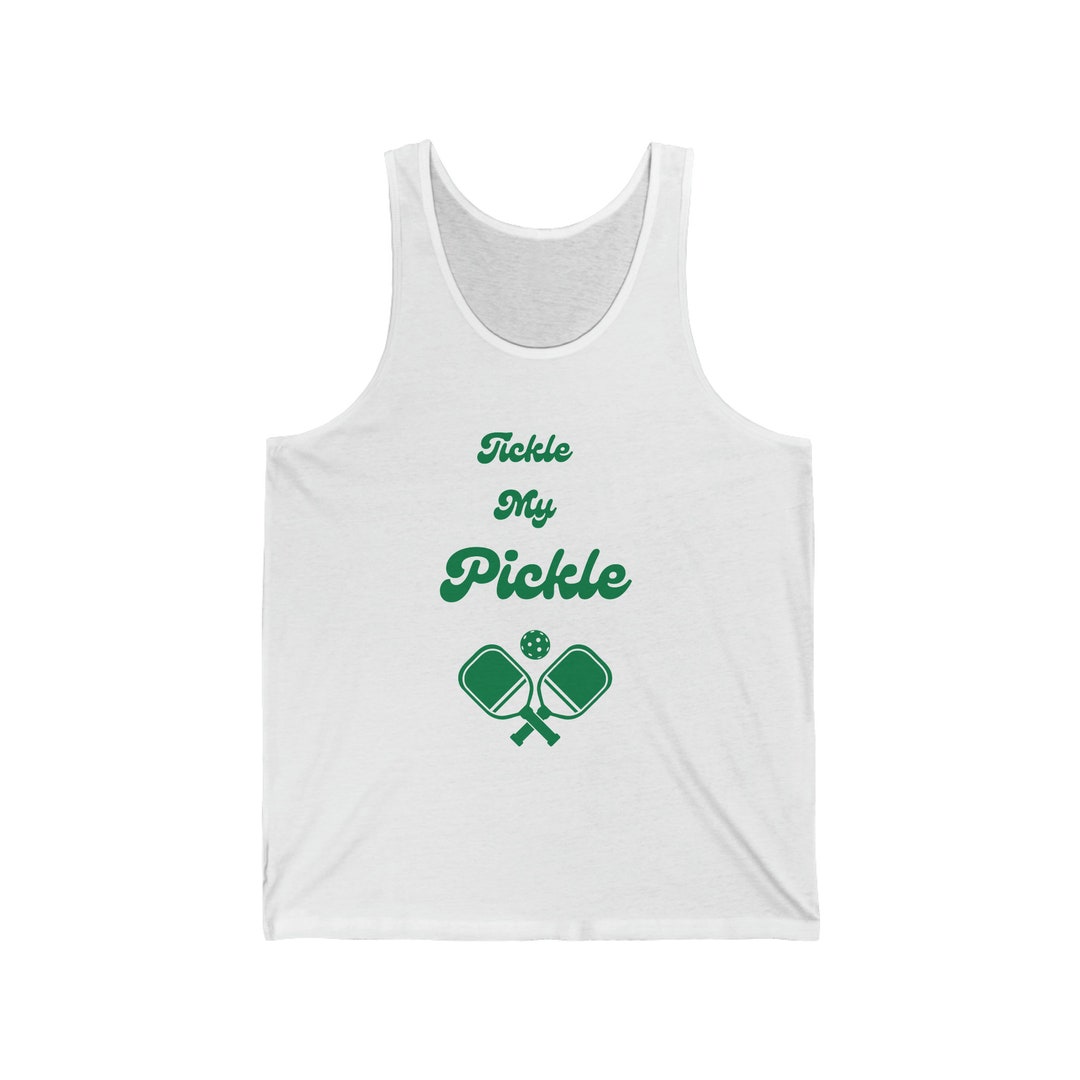 Funny Pickleball Tank Top 'tickle My Pickle' - Etsy