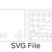 Square Flag SVG File - 8"x8" - Digital File to Use With Glowforge - Etsy