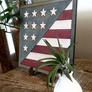 Square Flag SVG File - 8"x8" - Digital File to Use With Glowforge - Etsy