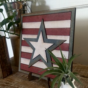 Square Flag Double Star SVG File - 8"x8" - Digital File to Use With ...