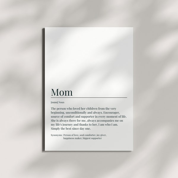 Mom Definition Etsy