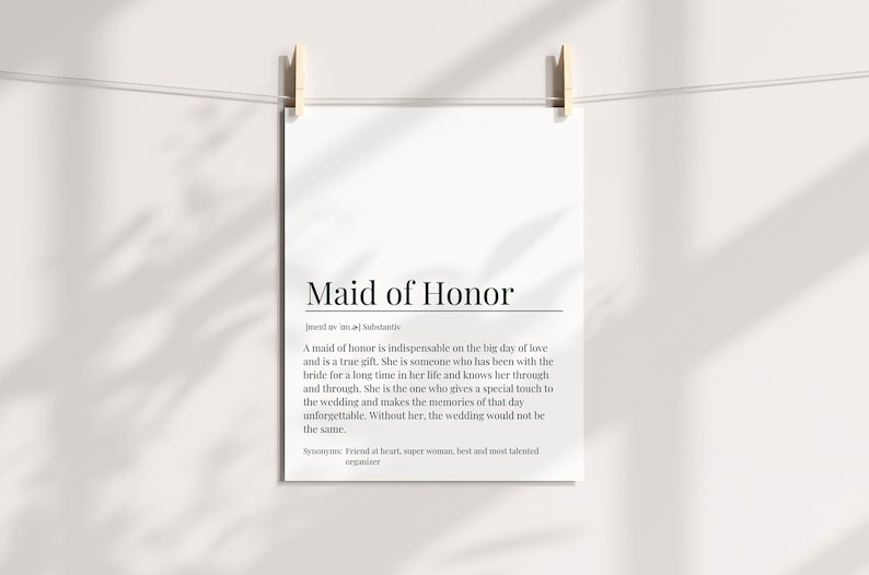 Postcard Maid of Honor Card Bridesmaid Proposal Card Will You Be My ...