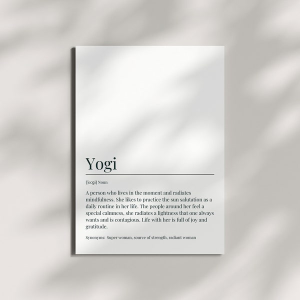 Present for Yogi - Etsy