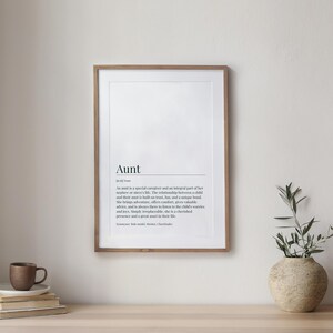 Definition Card Aunt Gift You're Going to Be Aunt Pregnancy ...
