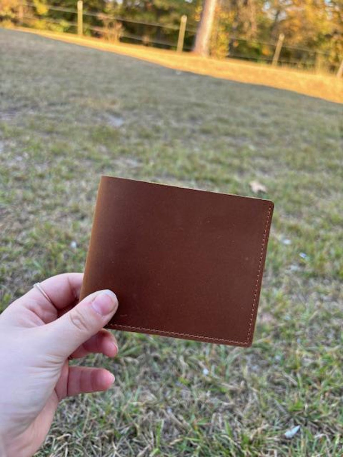 Leather Bi-fold Wallets - Etsy