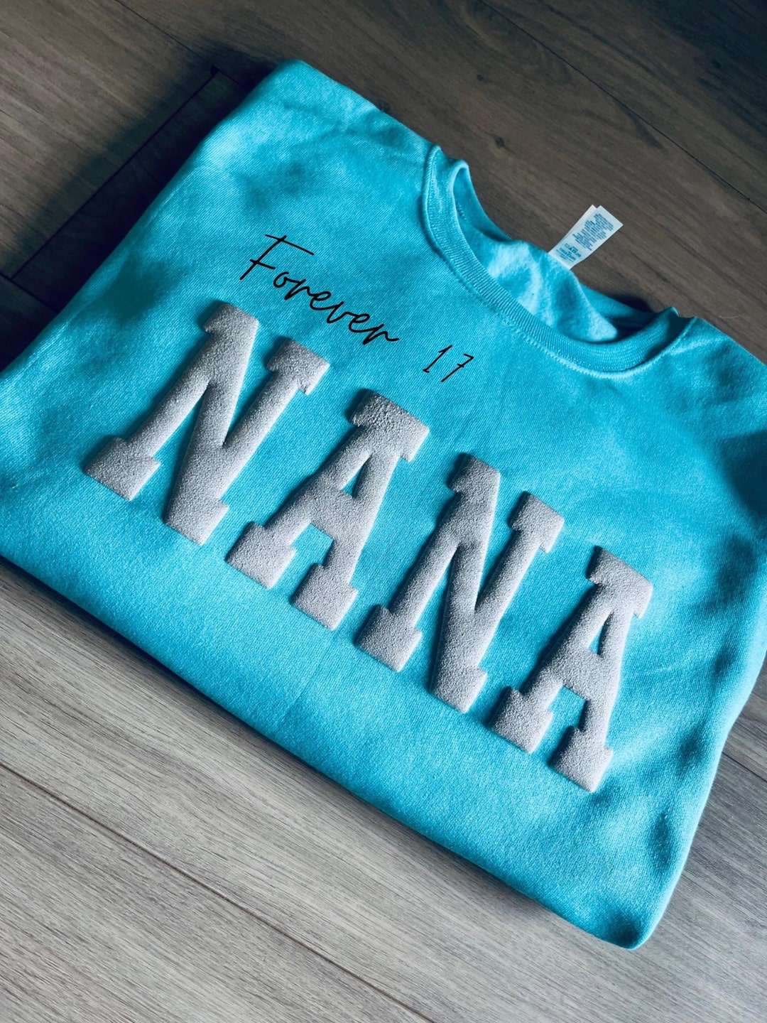Personalized Puff Vinyl Sweatshirt - Etsy