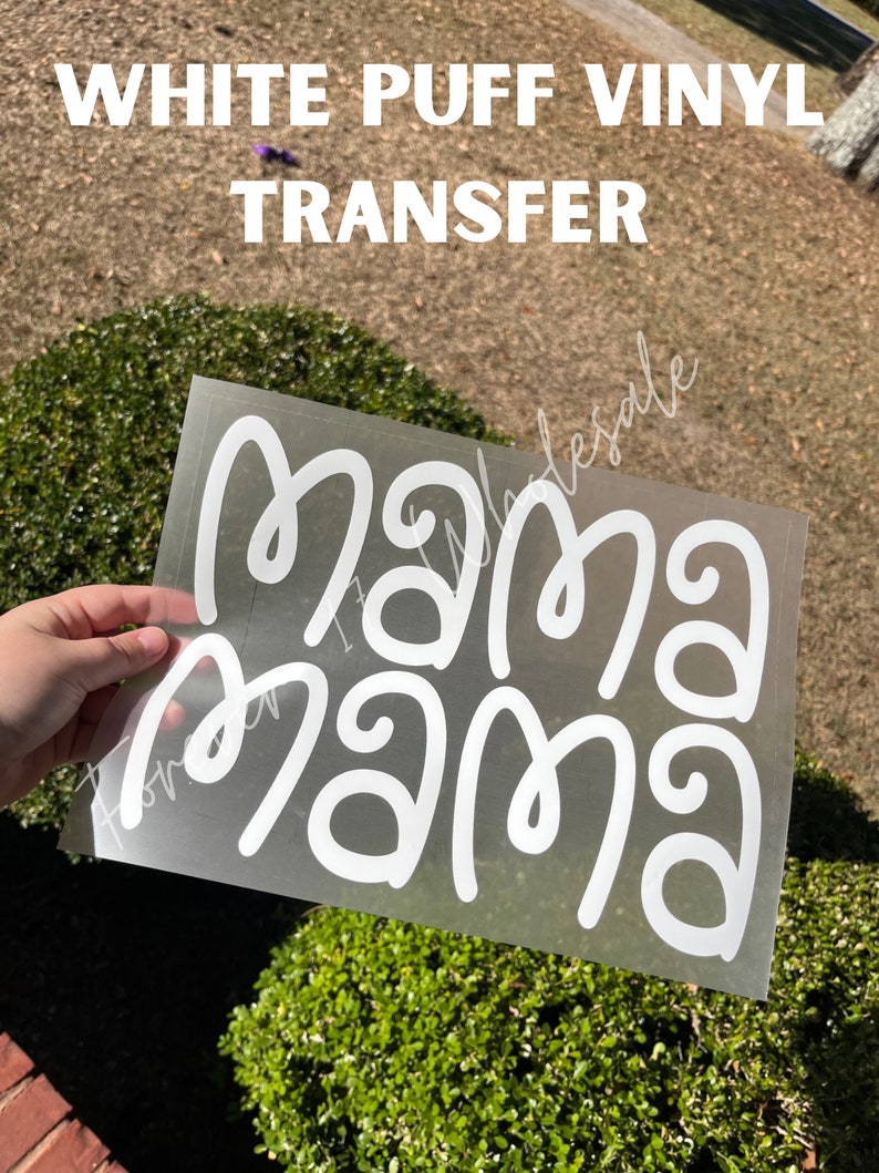 Heat Transfer Vinyl Transfers (PUFF AND REGULAR) - Etsy