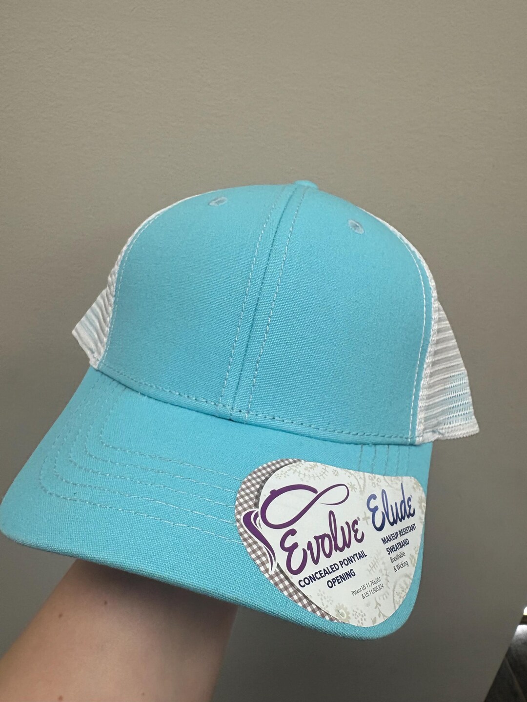 Aqua/white Evolve Elude Hat - Etsy