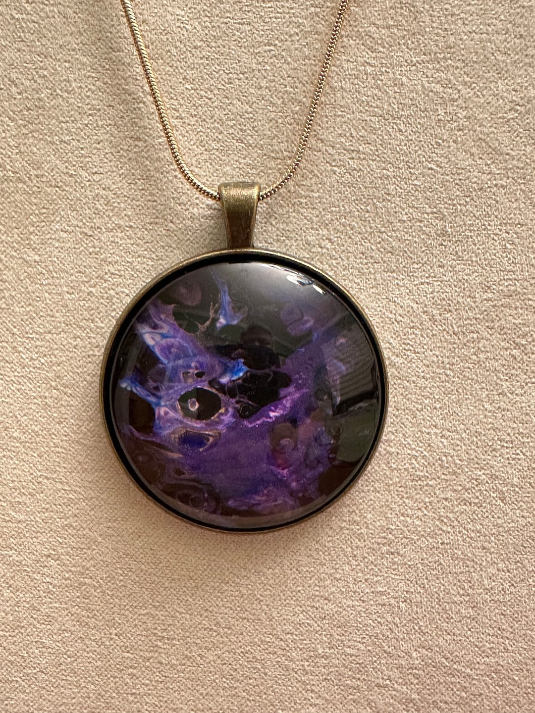 Abstract Art Pendant - Etsy
