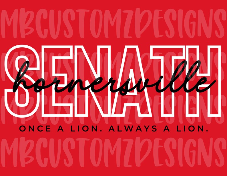 Senath Hornersville Lions PNG Digital Download - Etsy