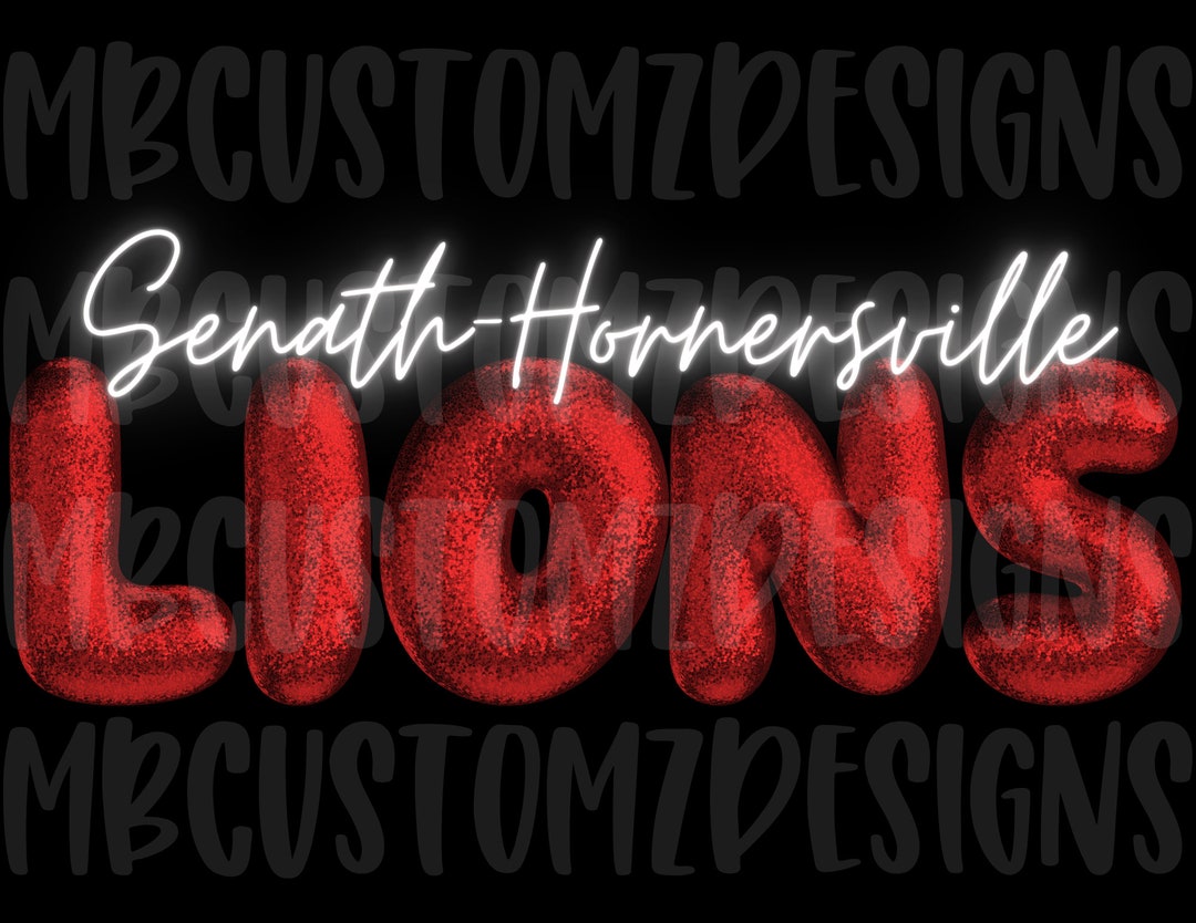 Senath-hornersville Lions Mascot PNG Digital Download - Etsy