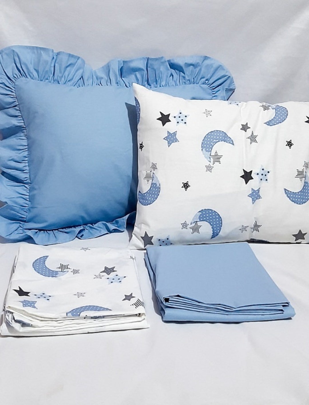 Blue Baby Park Crib Bedding Set Aydedeli 80 X 120 Cm Duvet Cover ...