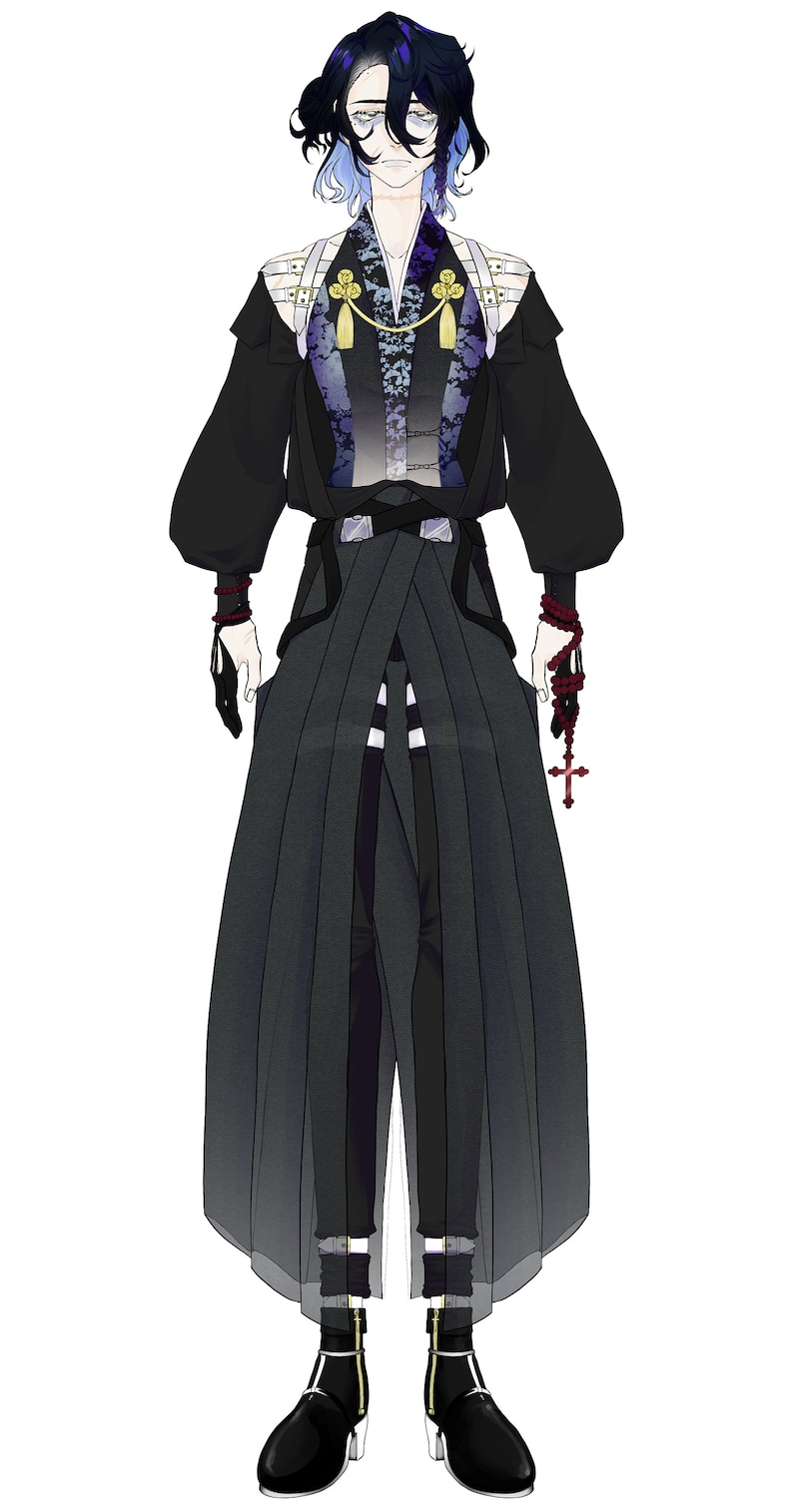 Male Vtuber Model Full Body/live2d Rigged, Vtube Studio Ready ...