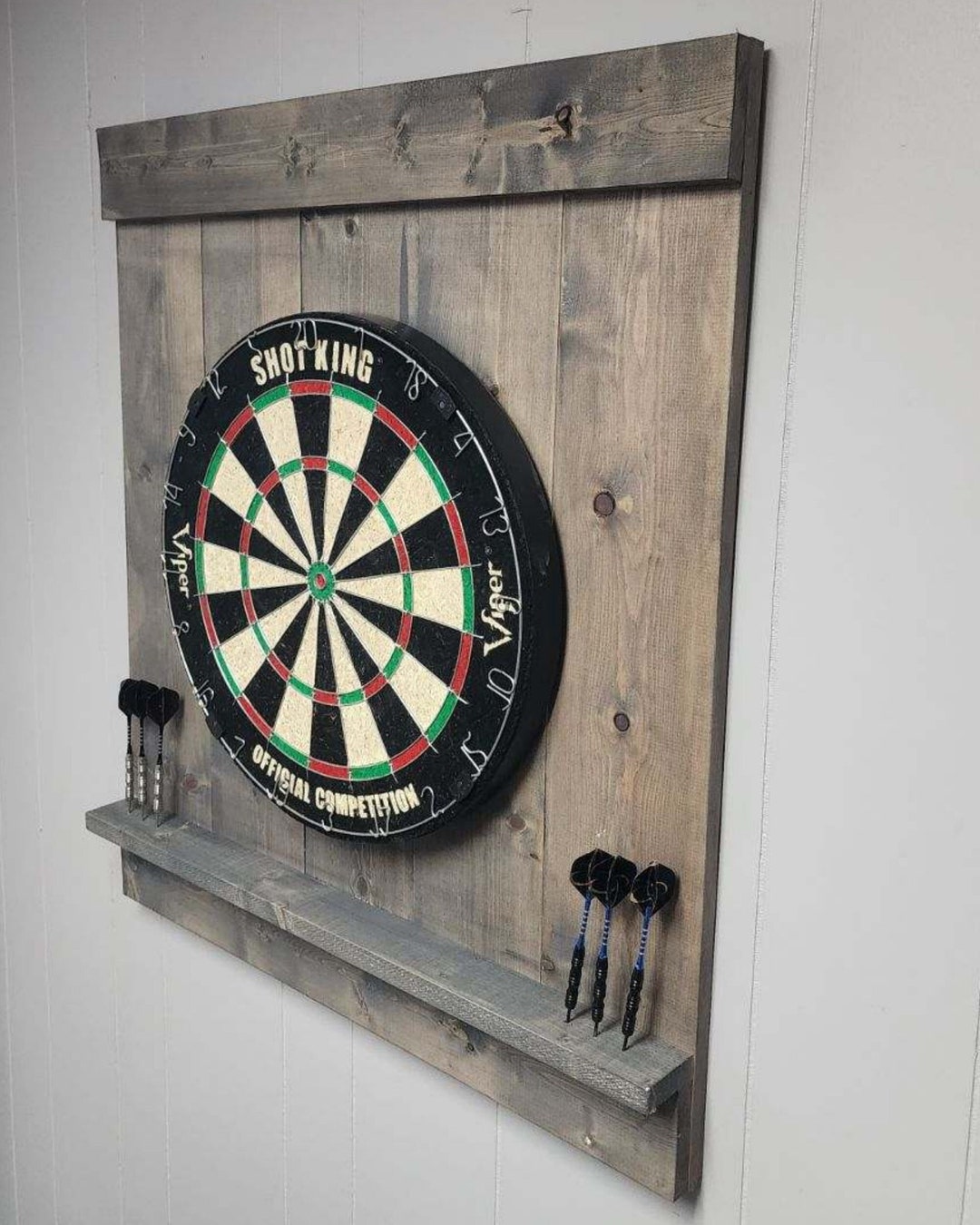 Handmade Rustic Dart Board Backboard | Free Shipping | Norwegian Pine ...