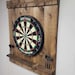 Handcrafted Dart Board Backboard Rustic Wood Game Room Decor Standard ...