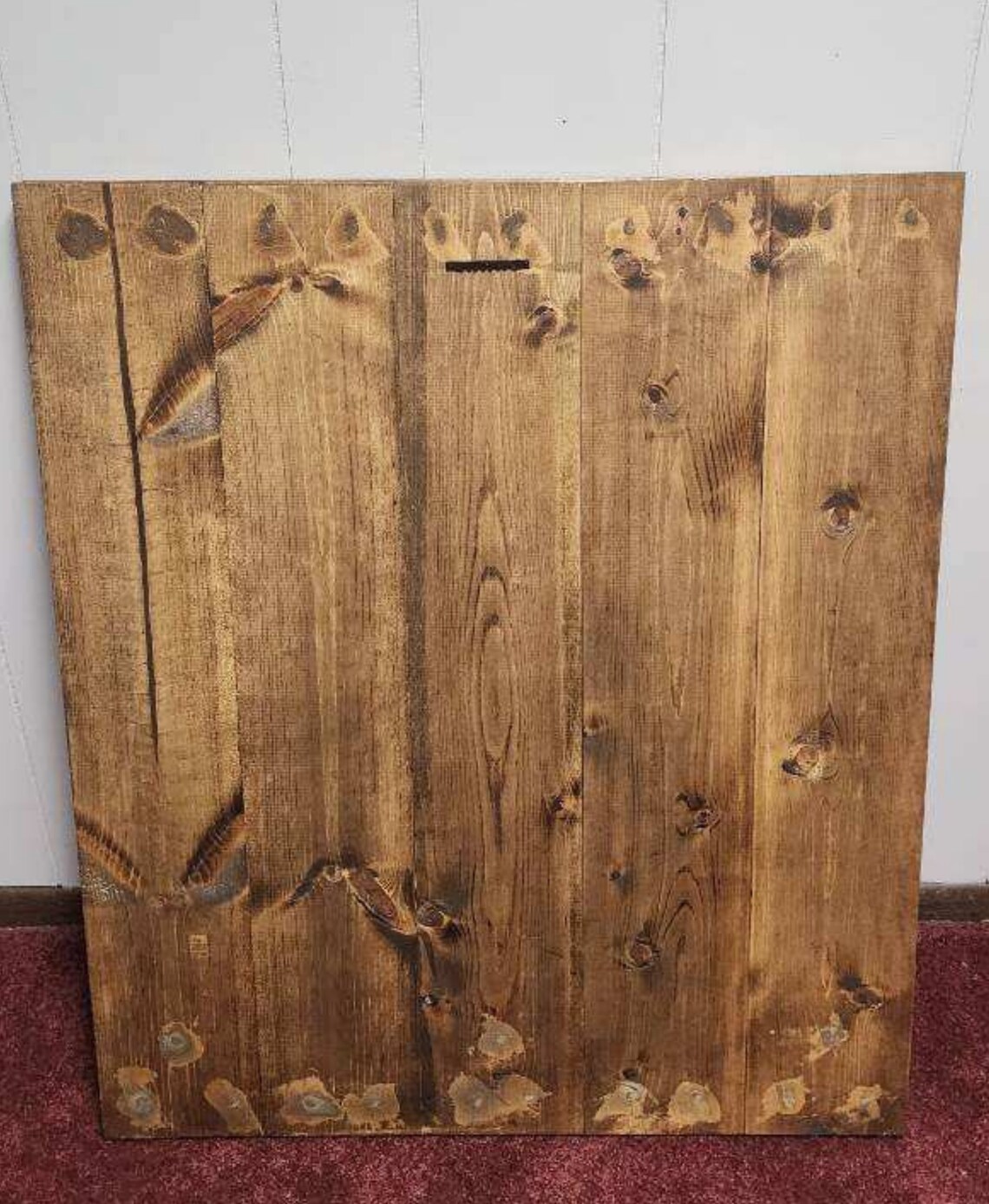 Handcrafted Dart Board Backboard Rustic Wood Game Room Decor Standard ...