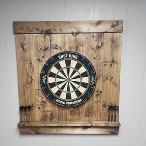 Handmade Rustic Dart Board Backboard Free Shipping Norwegian Pine Game ...