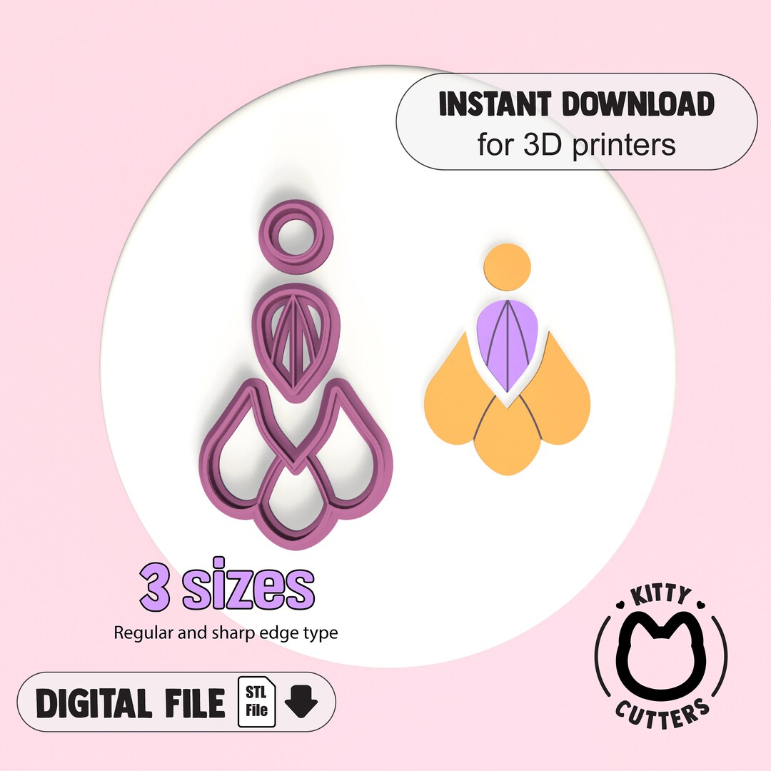 Clay Cutter Stl File | Polymer Clay Cutter Digital File | Clay Cutter ...