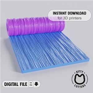 Wood Texture Roller Stl File | Bark Texture Roller Stl | Polymer Clay ...