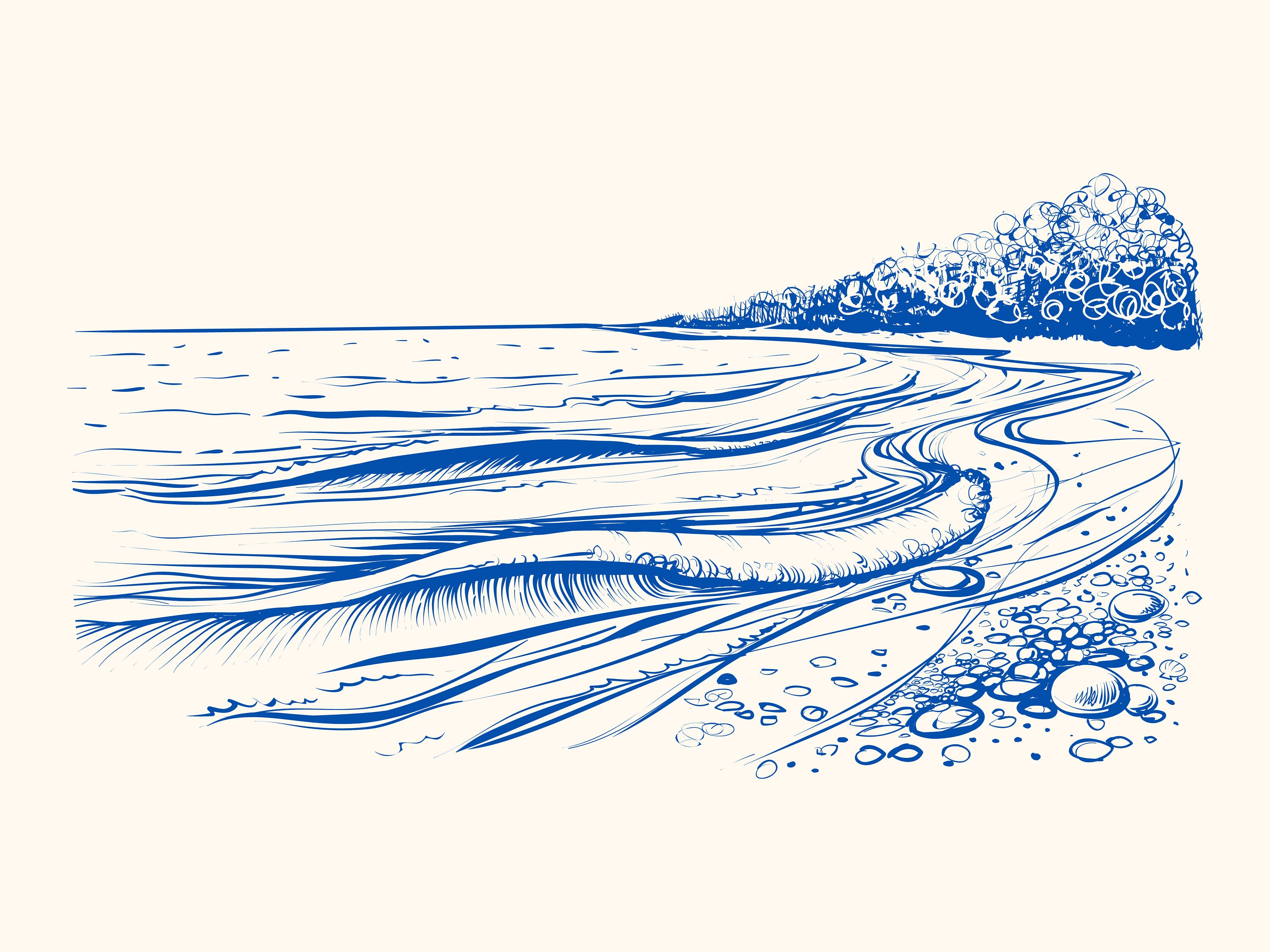 Beachy Vibes Poster Set,coastal Art Bundle,set of 6 Beach-themed Prints ...