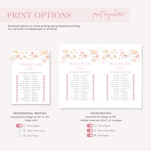Baby in Bloom Baby Shower Games Bundle Soft Pink Flowers Baby Shower ...
