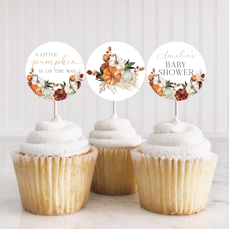 Fall Cupcake Toppers - Etsy
