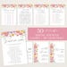 Floral Bridal Shower Games Bundle Colorful Flowers Bridal Shower Signs ...