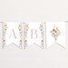 Wildflower Baby Shower Banner Template Printable Floral Custom Banner ...
