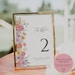 Pastel Floral Menu Template Editable Spring Flowers Bridal Shower Menu ...