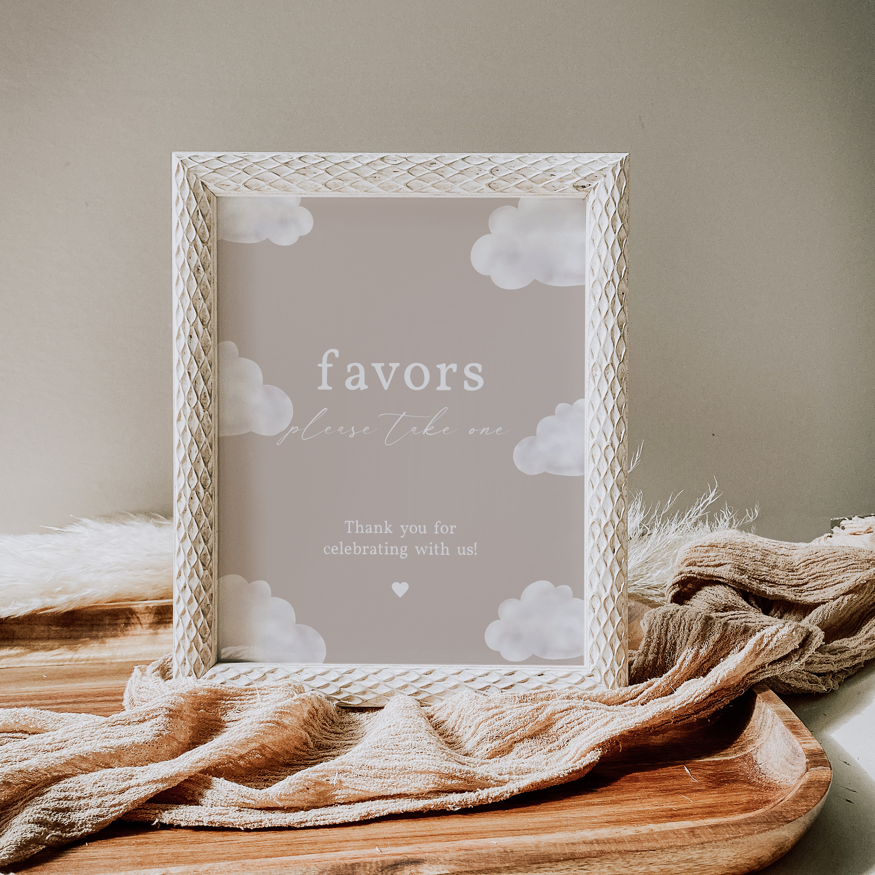 Neutral Cloud Baby Shower Games Bundle Printable Beige Baby Shower ...