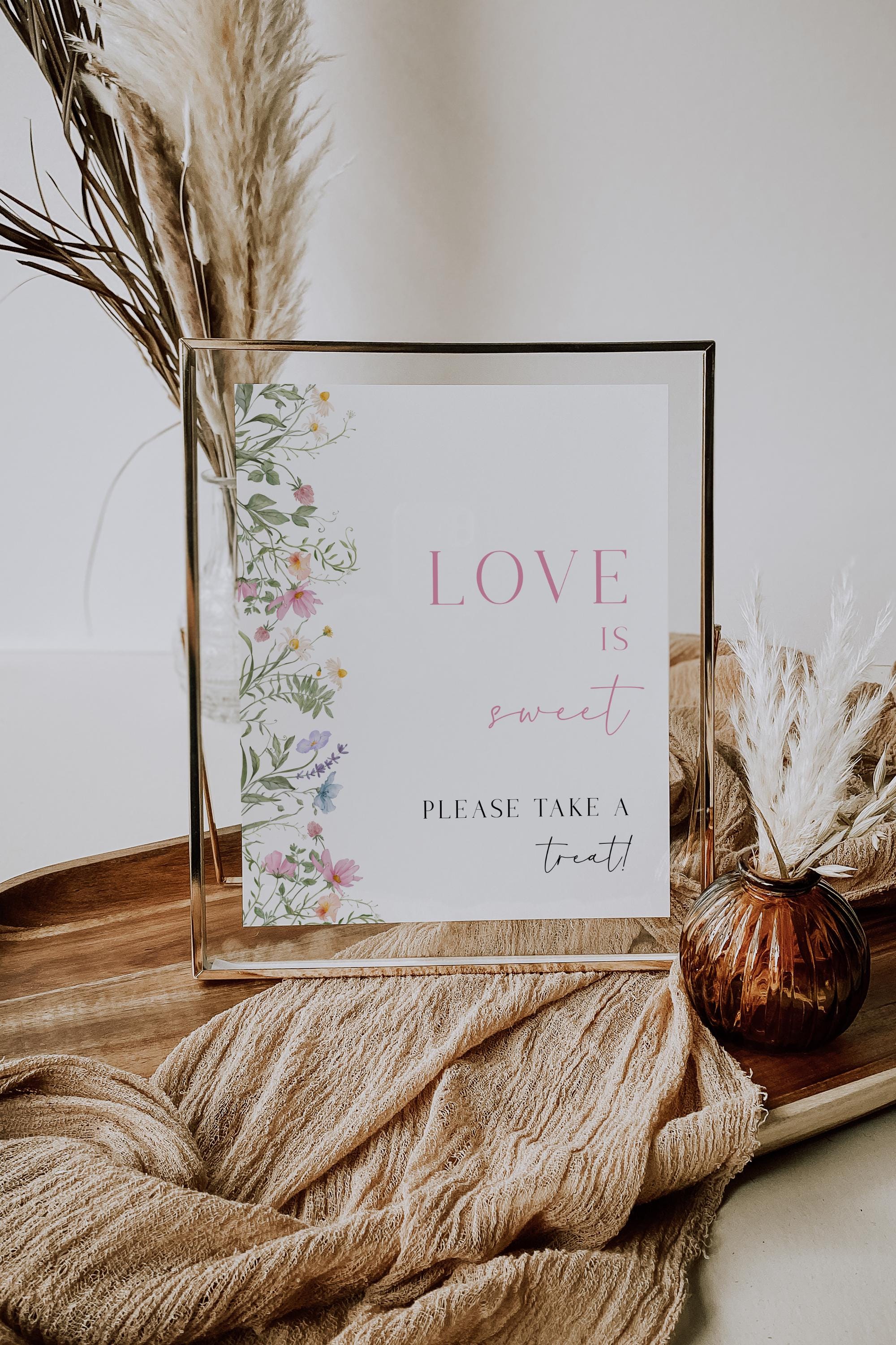 Wildflower Bridal Shower Games Bundle Pastel Floral Bridal Shower Signs ...