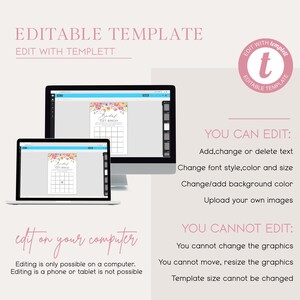 Floral Bridal Shower Games Bundle Colorful Flowers Bridal Shower Signs ...