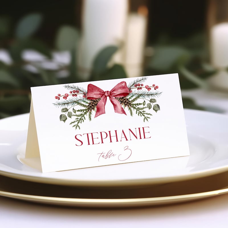Christmas Placecards - Etsy