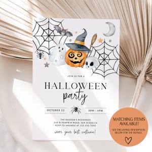 Editable Halloween Favor Tag Template Spooky Halloween Party Tag No ...