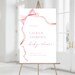 Pink Bow Baby Shower Welcome Sign Template Printable Soft Pink Welcome ...