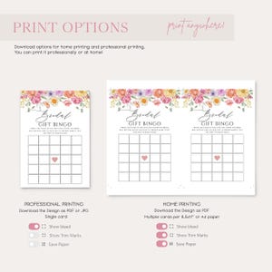 Floral Bridal Shower Games Bundle Colorful Flowers Bridal Shower Signs ...